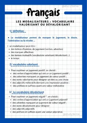 Exemples et Définitions des Modalisateurs pour les 4ème - PDF Inclus ...