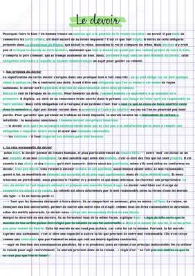 Le devoir philosophie fiche de révision Terminale - Sujets corrigés annales philo PDF ...