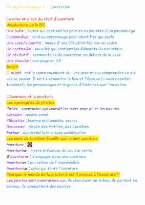 Séquence Pirates et Récits d'Aventure 6ème - Français (Français ...