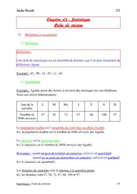 Statistiques 3ème - Cours et Exercices Corrigés PDF (Maths) - Knowunity