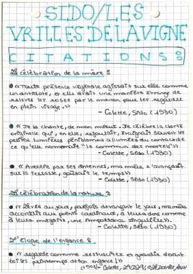 Citation Colette Sido et Les Vrilles de la Vigne - Résumés et Extraits ...