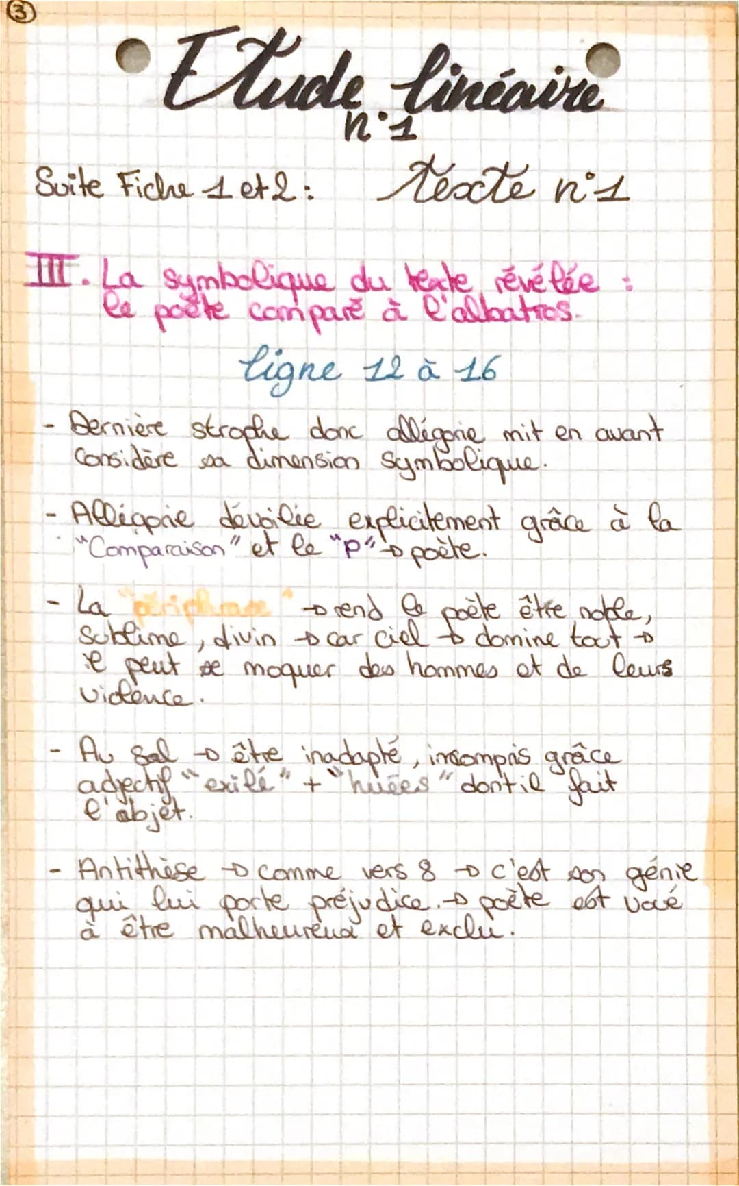 Explication simple: L'Albatros de Baudelaire : Analyse Linéaire, Résumé ...