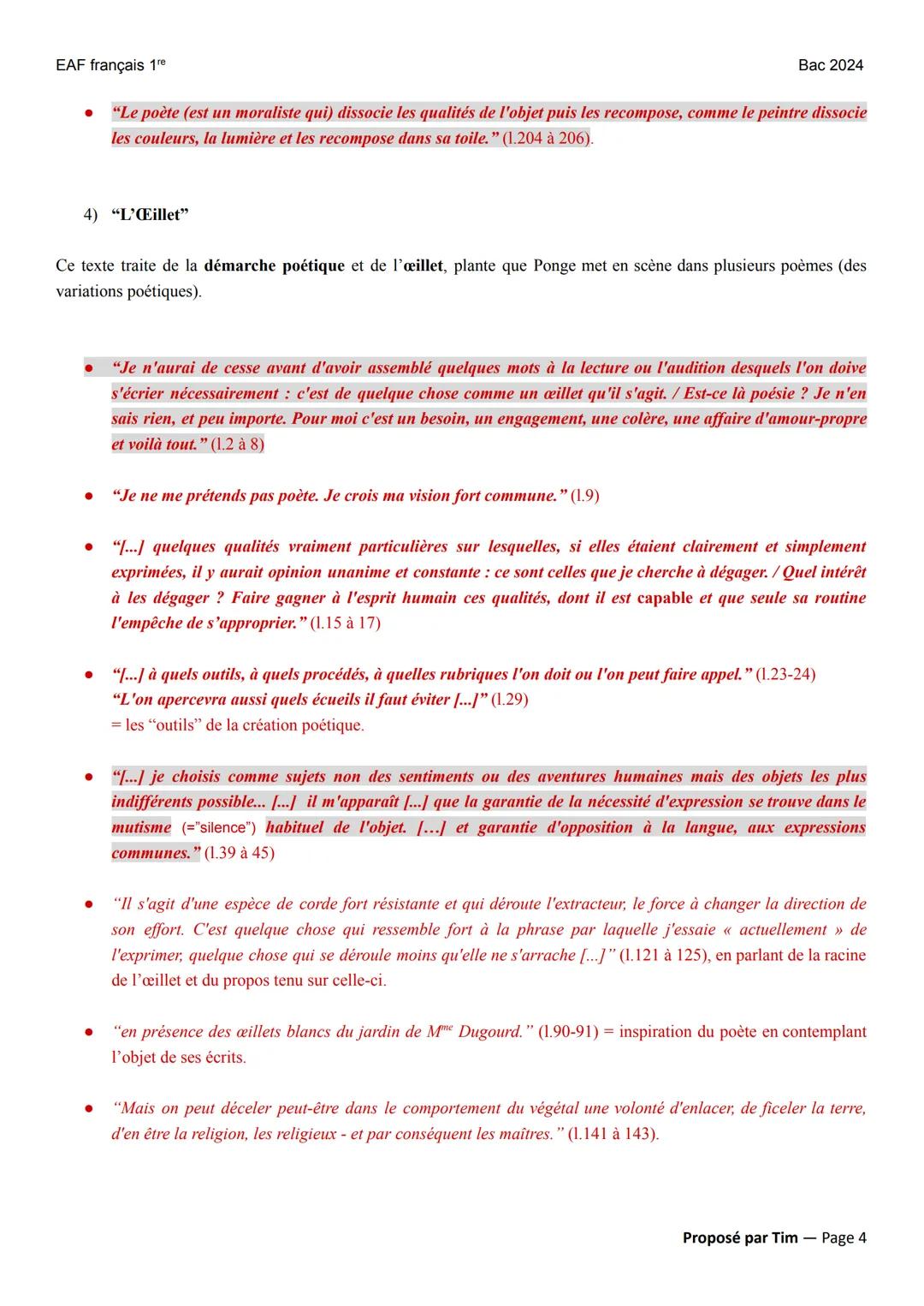 La Rage de l'Expression : Analyse, Citations et Dissertation (Français ...