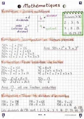 Explication simple: Fraction Irréductible Exercice Corrigé et PGCD Calcul Facile (Maths) - Knowunity