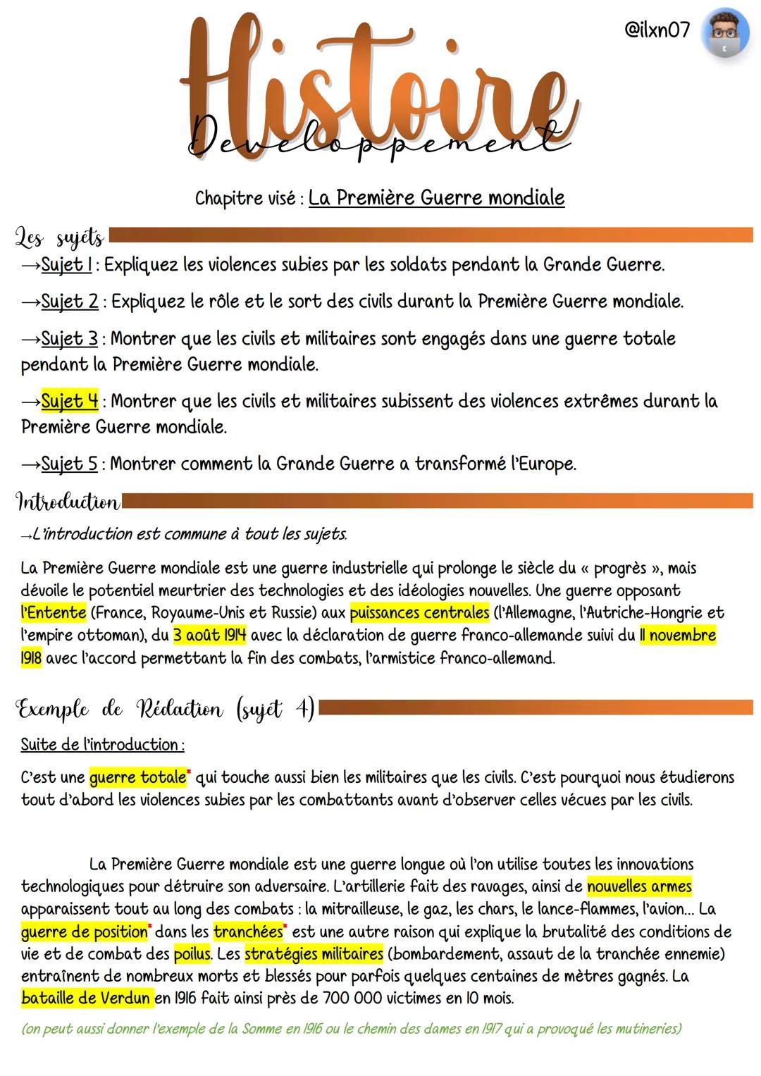 BREVET fiches et développements construits sur tout les chapitres ...