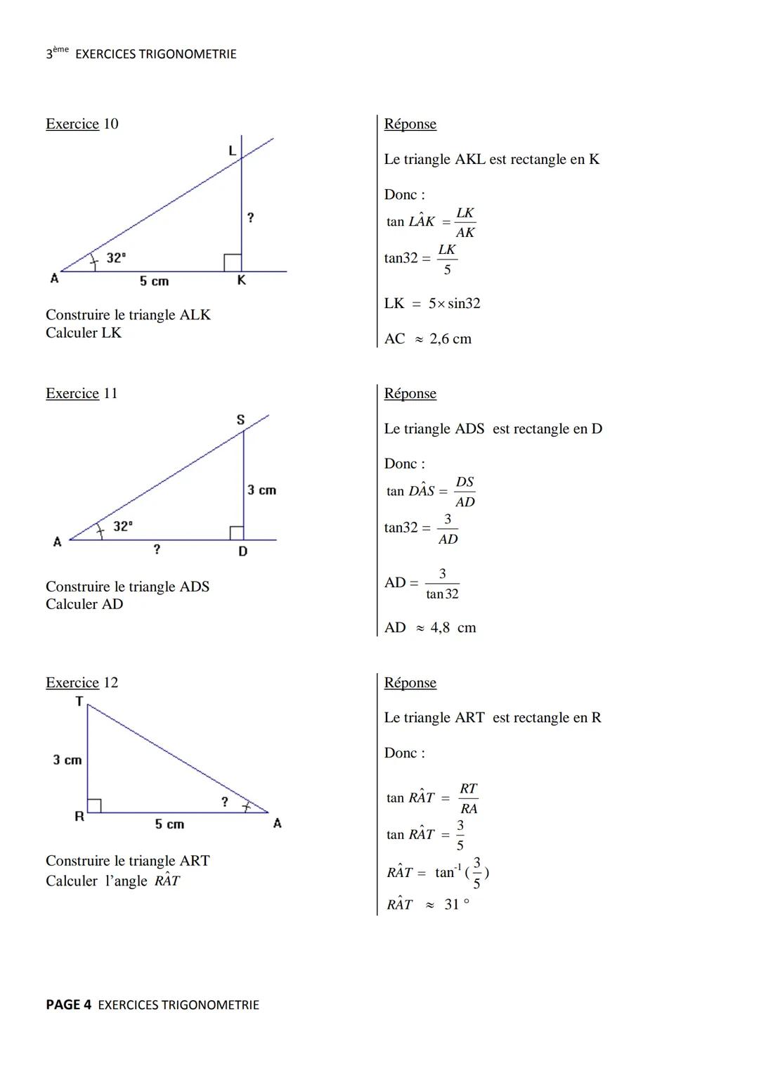 Explication simple: Découvre la Trigonométrie : Calculer un Angle et ...