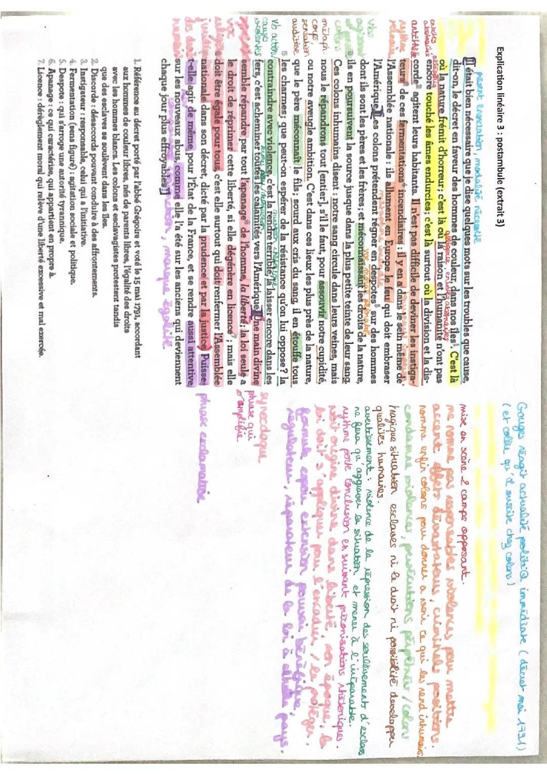 Explication simple: postambule (extrait 3) DDFC Olympe de Gouges ...