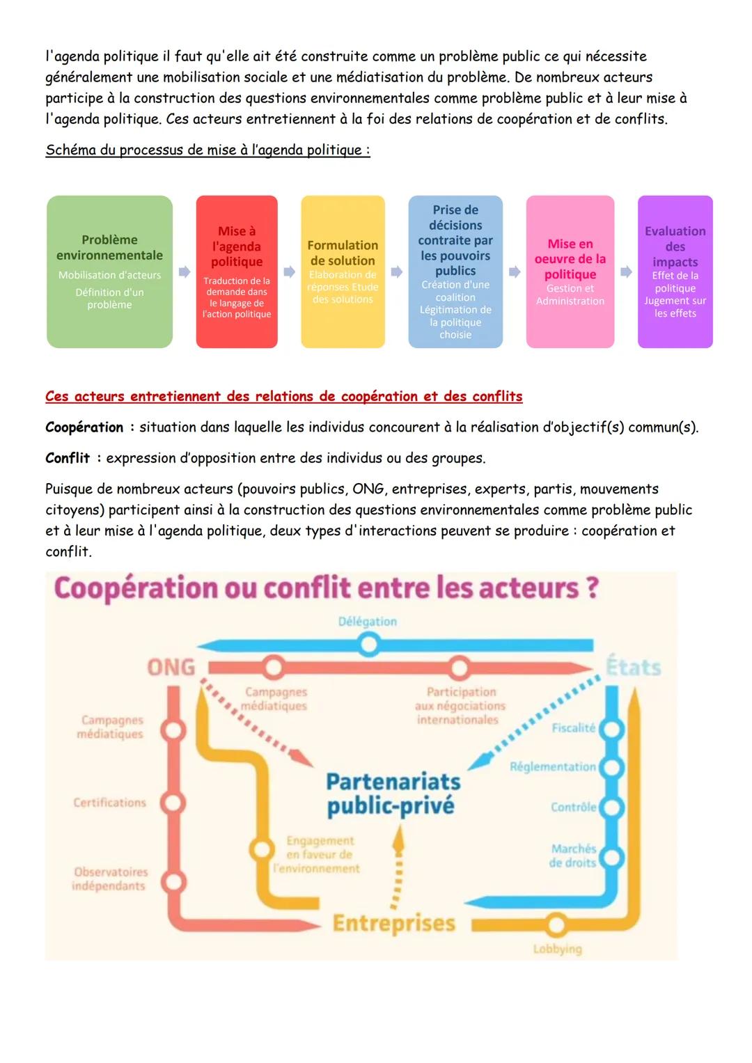 Quelle action publique pour l'environnement - Fiche de révision SES Terminale (SES) - Knowunity