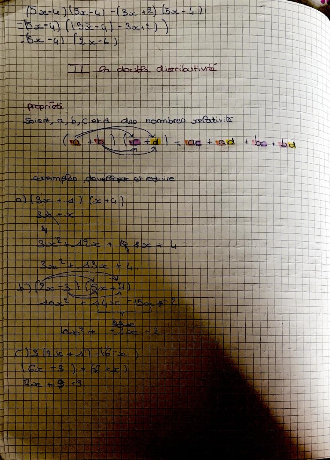 Calcul littéral + factorisation d’une expression littérale (Maths) en ...