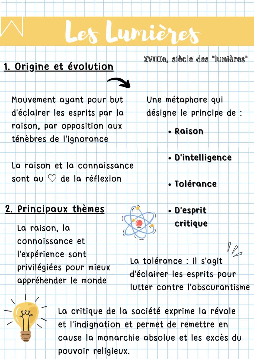 Explication simple: Le siècle des Lumières : résumé, idées et ...