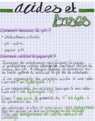 Cours pH Physique-Chimie 3ème PDF - Ions et pH, Mesure, Solutions ...