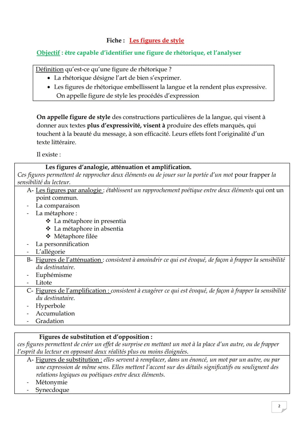 Explication simple: Tous les procédés littéraires et figures - PDF pour ...