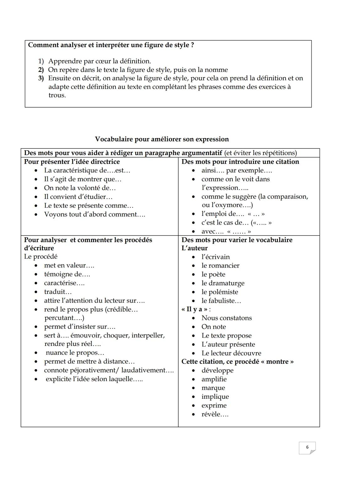 Explication simple: Tous les procédés littéraires et figures - PDF pour ...