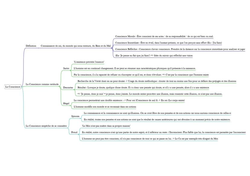 Explication simple: La Conscience - Fiche Philo Terminale et Sujets ...
