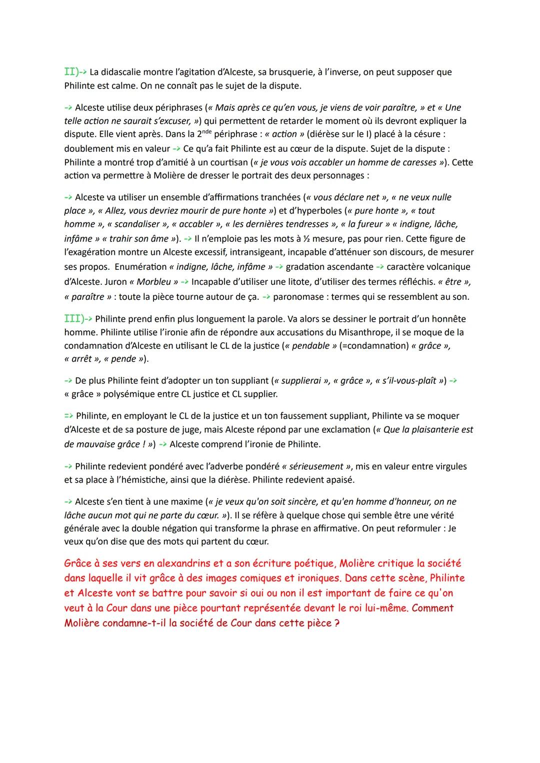 Comprendre Molière : Les Personnages et Le Misanthrope (Français) en ...