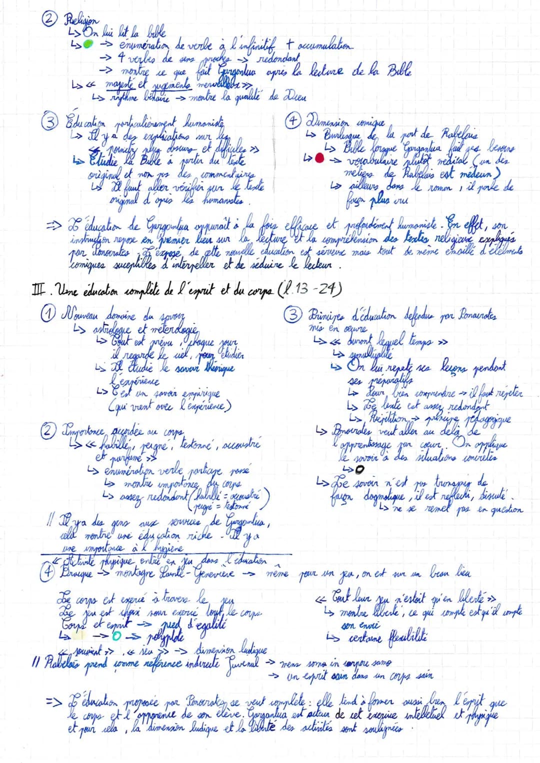 Gargantua chapitre 23 analyse linéaire PDF et texte (Français) - Knowunity
