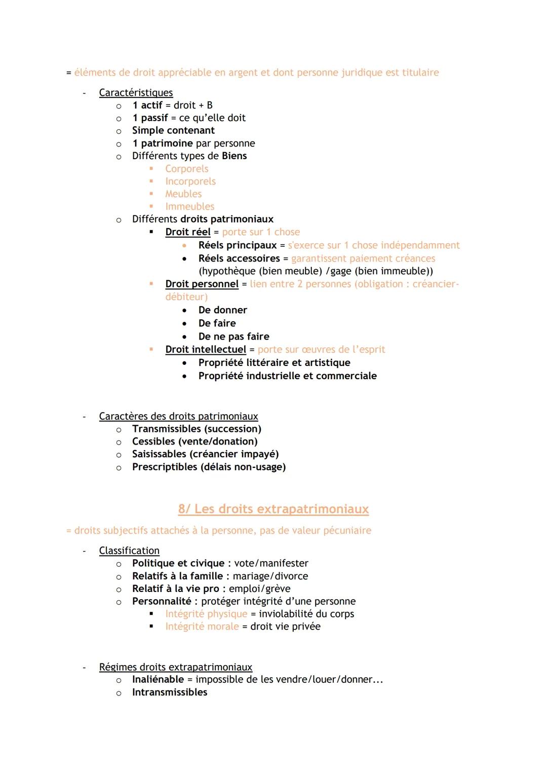 Notions bac de droit 1ère et terminale (STMG) - Knowunity