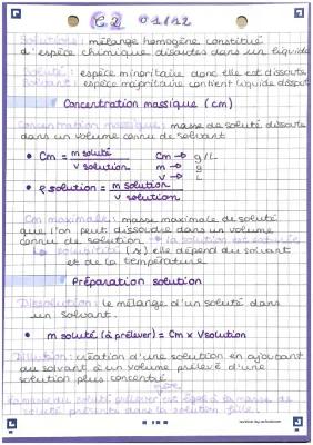 Dilution et Dissolution Seconde - Exercices Corrigés PDF et Formules ...