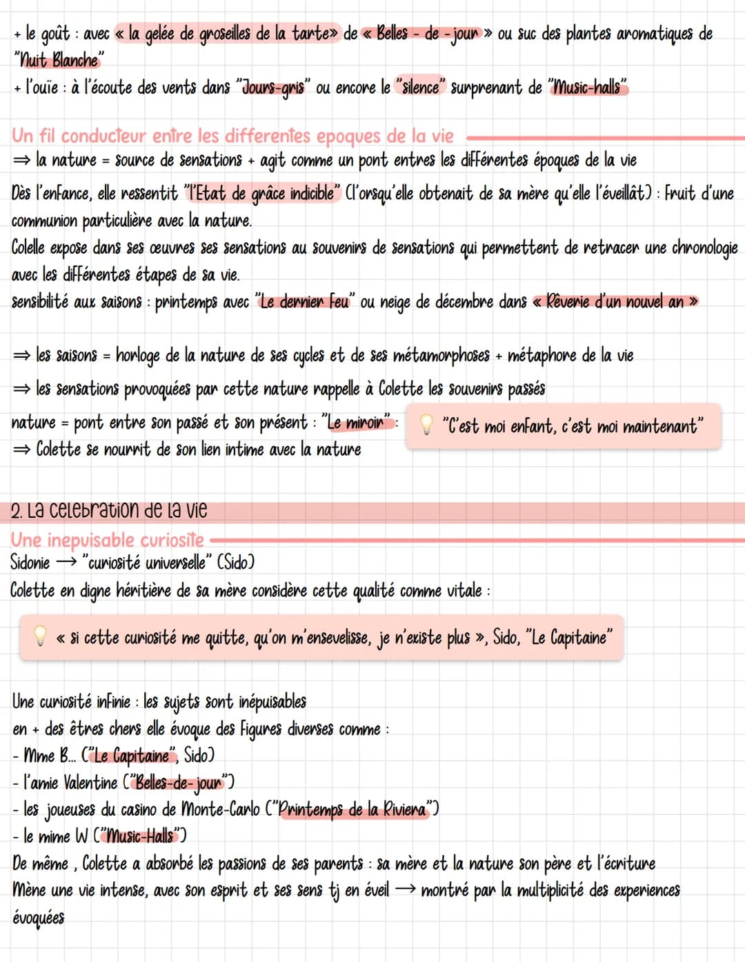 Sido Colette : Résumé par Chapitre et Analyse PDF (Français) en PDF ...