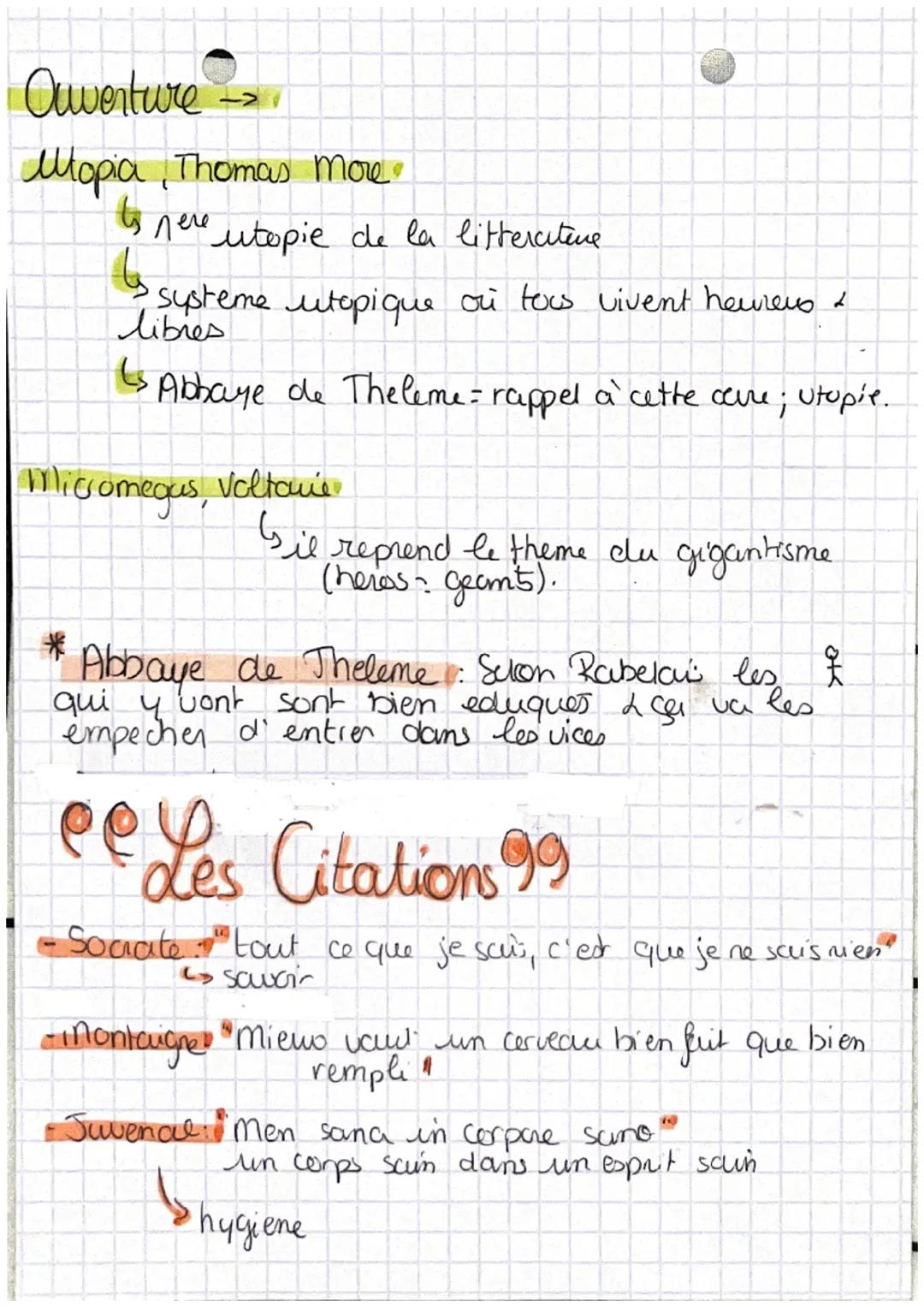 Explication simple: Dissertation Gargantua : rire et savoir (avec PDF ...