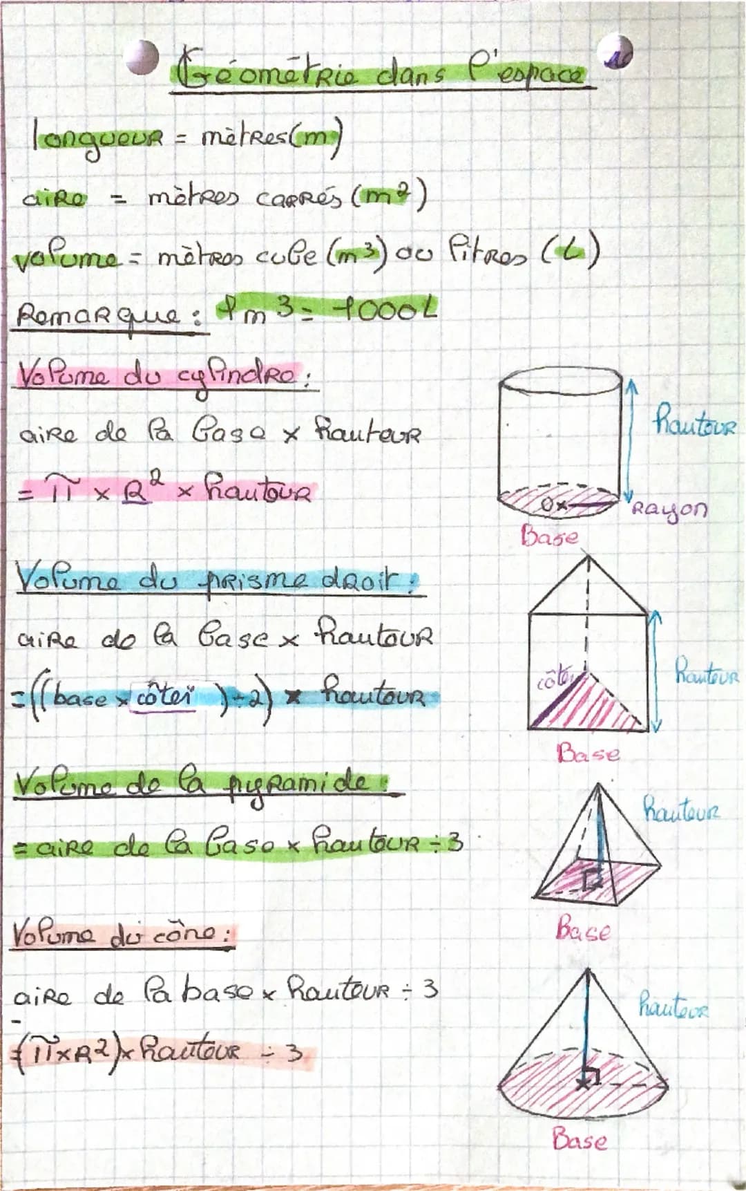 Géométrie dans l’espace (Maths) - Knowunity