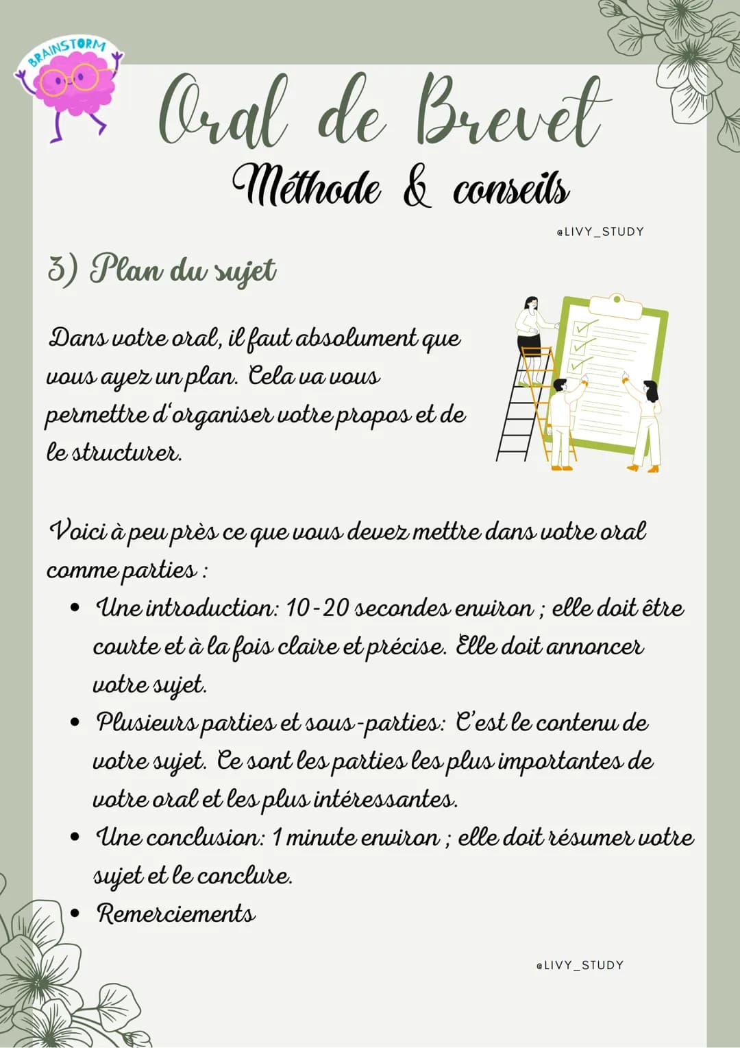Exemple Oral Brevet PDF et Plan: Méthodologie et Conseils 2024 (Méthodo ...