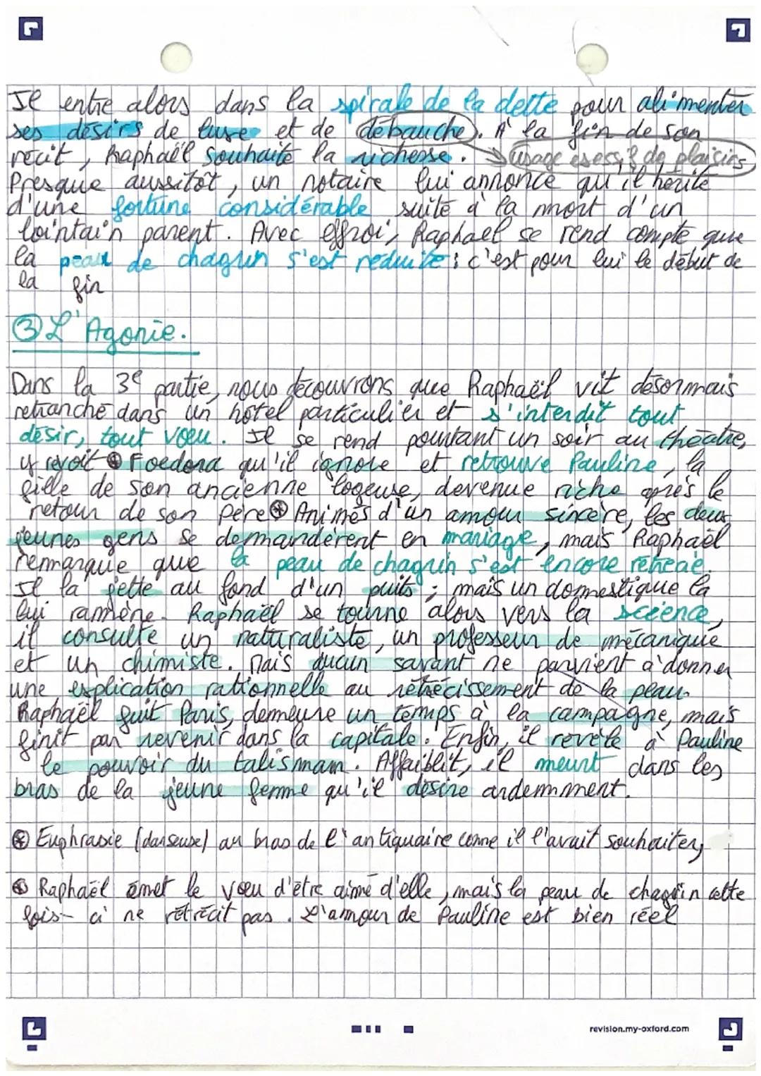 La Peau de Chagrin : Résumé et Analyse des Personnages par Chapitres ...