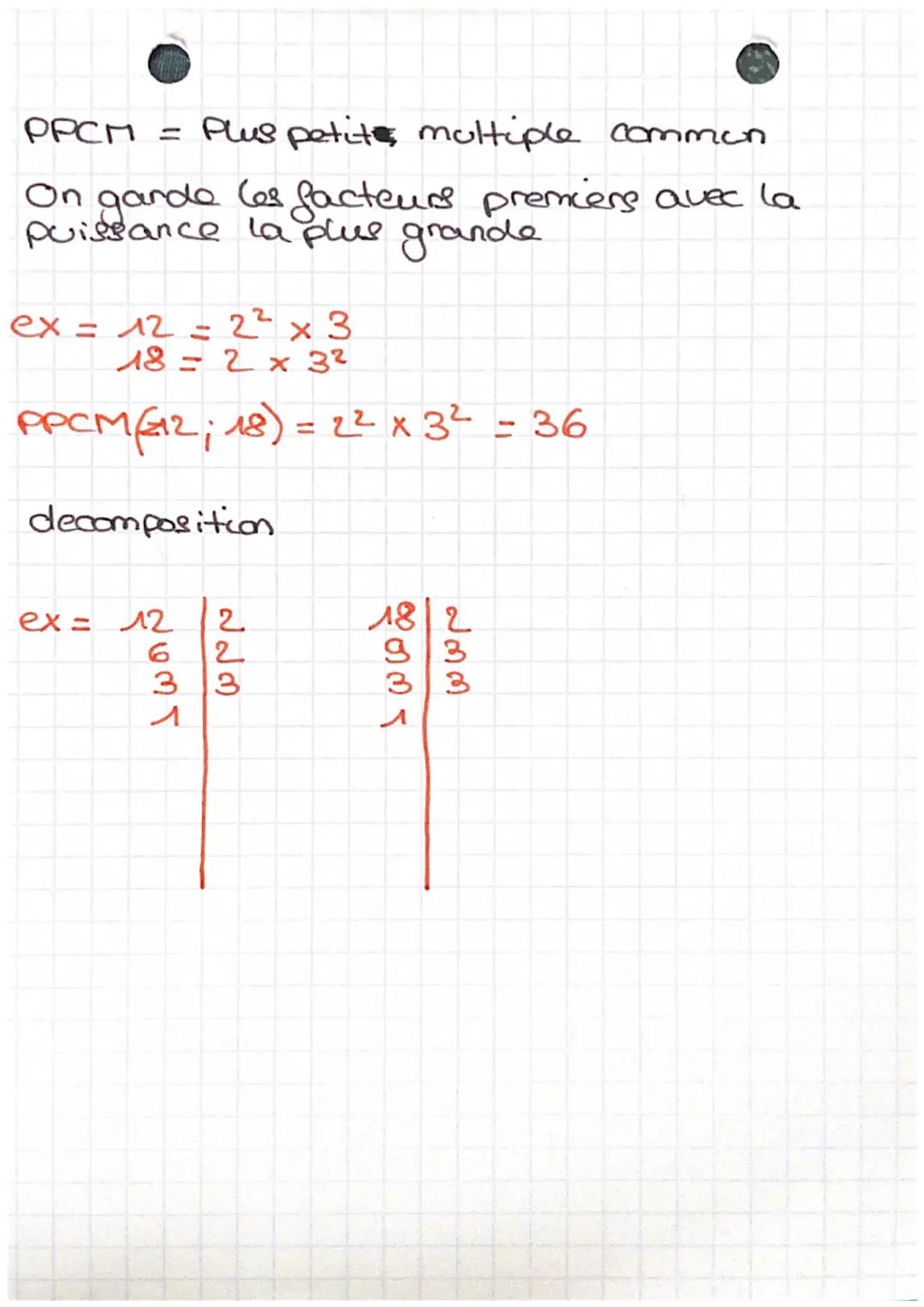 Exercices de PGCD et PPCM corrigés en PDF pour les 3ème, 4ème et 5ème (Maths) en PDF - Knowunity
