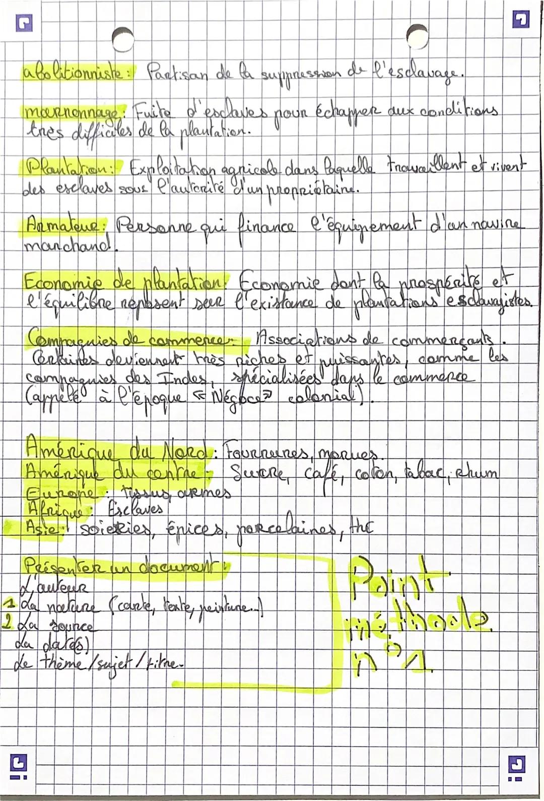 Évaluation 4ème : Grand Commerce et Traite Négrière au XVIIIe Siècle ...