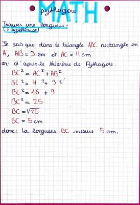 Théorème de Pythagore 3ème et 4ème: Exercice corrigé et Démonstration ...
