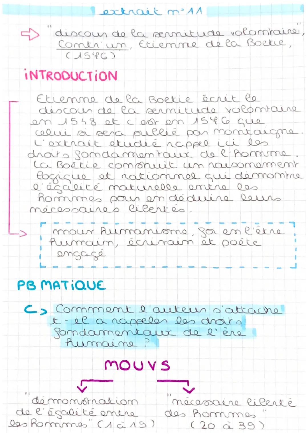 Analyse du Discours de la Servitude Volontaire pour le Bac (Français ...